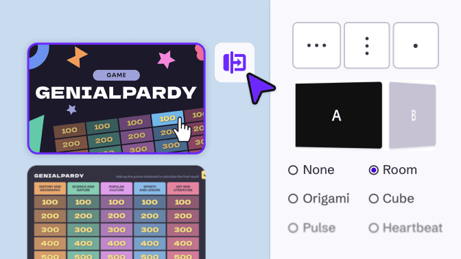 Interactions et animations | Genially